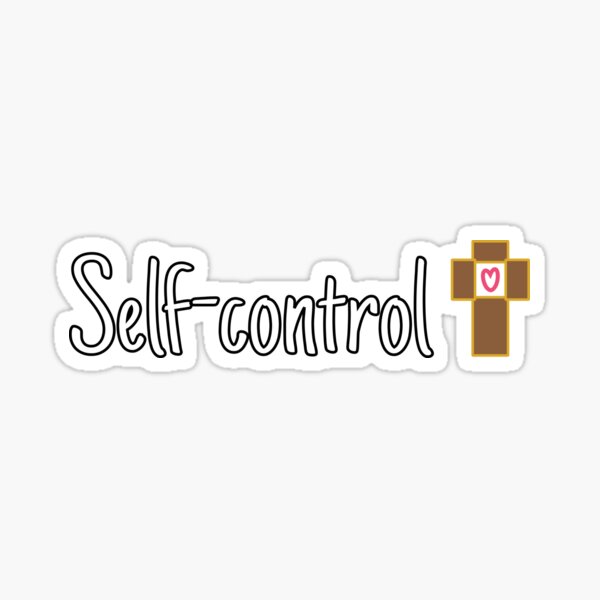 "Fruits of the Spirit: Self-Control" Sticker by chanzds | Redbubble