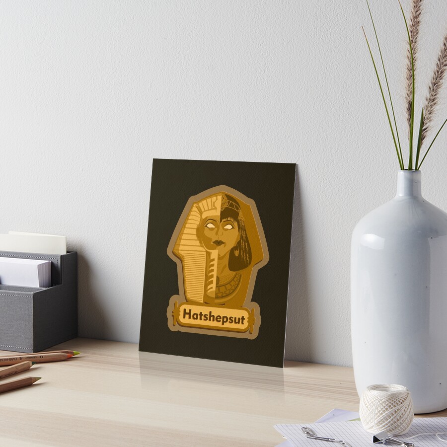"Hatshepsut - a Female Pharaoh of Ancient Egypt" Art Board Print by ...