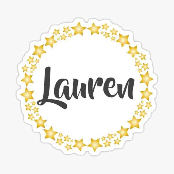 "lauren name cute" Sticker for Sale by Saso22 | Redbubble