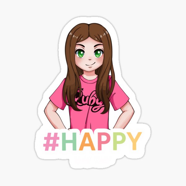 "Ruby Rube Merch Ruby Rube Happy" Sticker by HindoShop | Redbubble