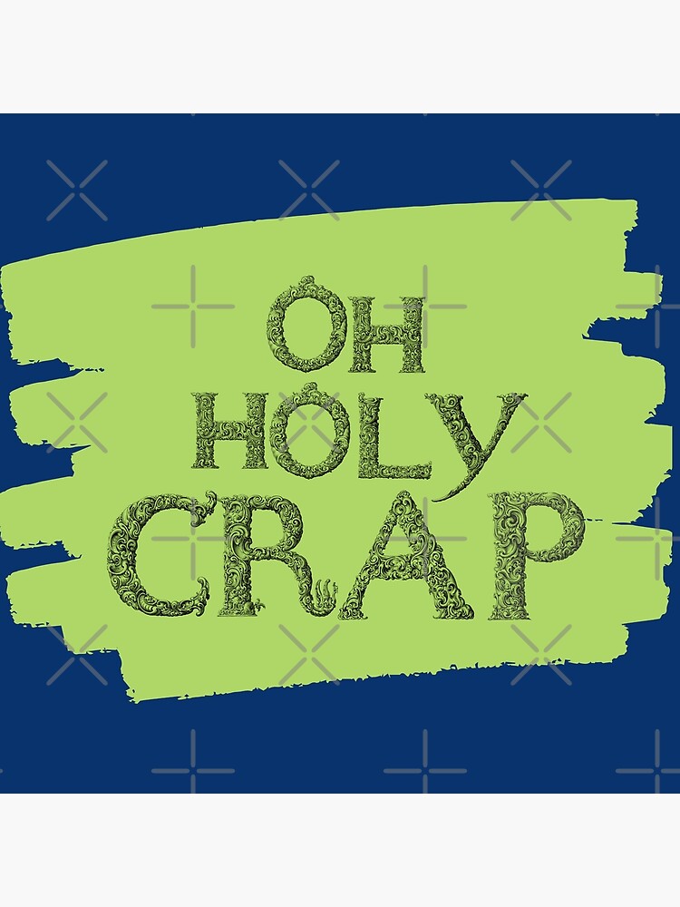 "Oh Holy Crap, what next? Really?" Poster for Sale by HapHazardStudio ...
