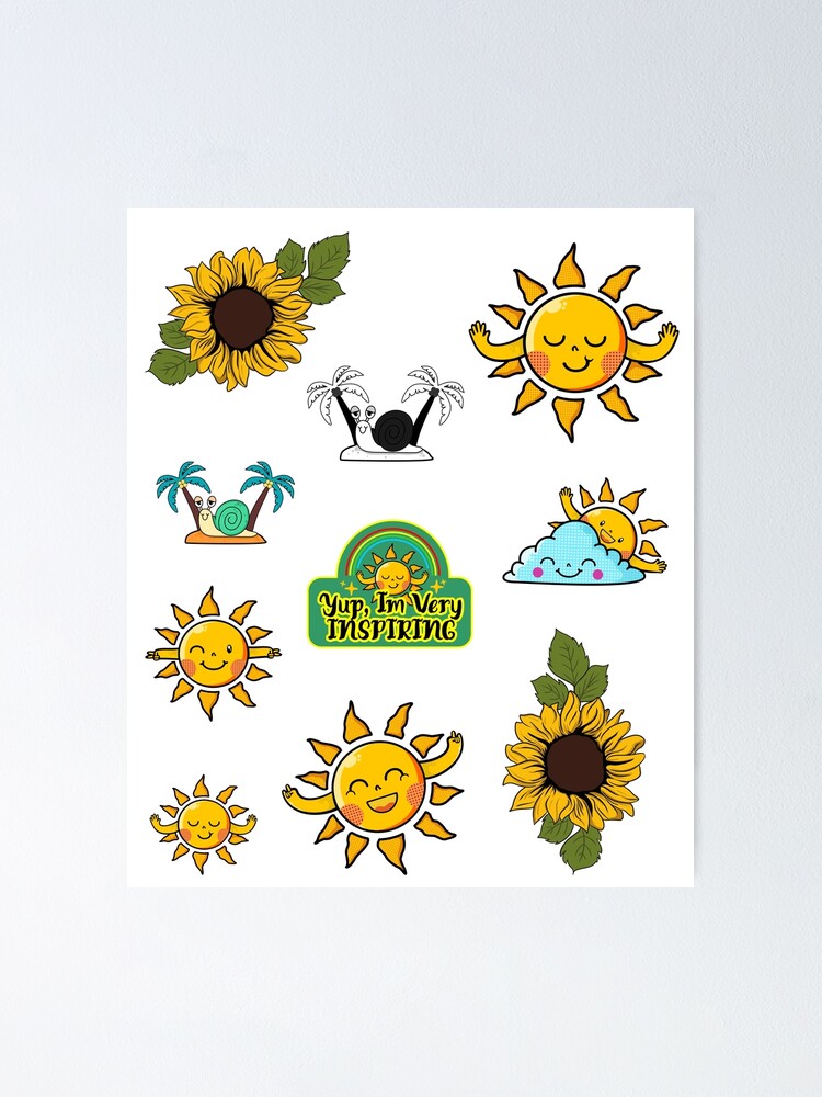 "summer vibes waterproof sticker pack / beachy stickers, Vsco stickers ...