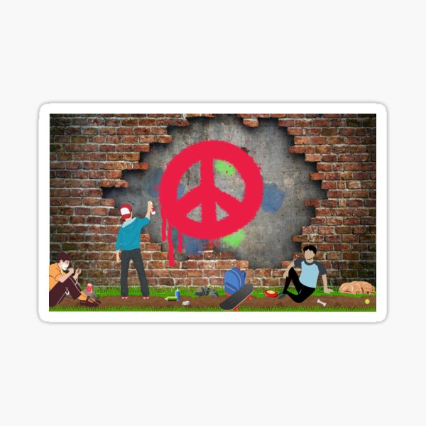 "Peace" Sticker by HailiesCorner | Redbubble