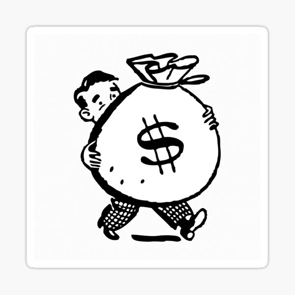 "Monopoly guy" Sticker for Sale by MACZAC | Redbubble