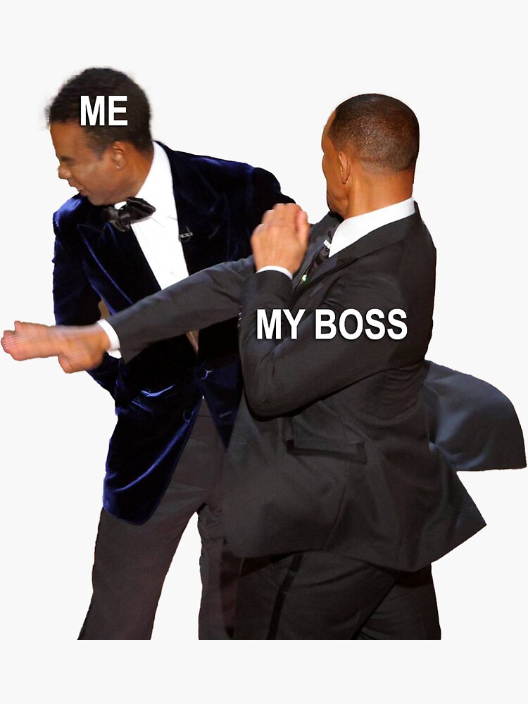 "will smith slap meme" Sticker for Sale by pectorestudio | Redbubble