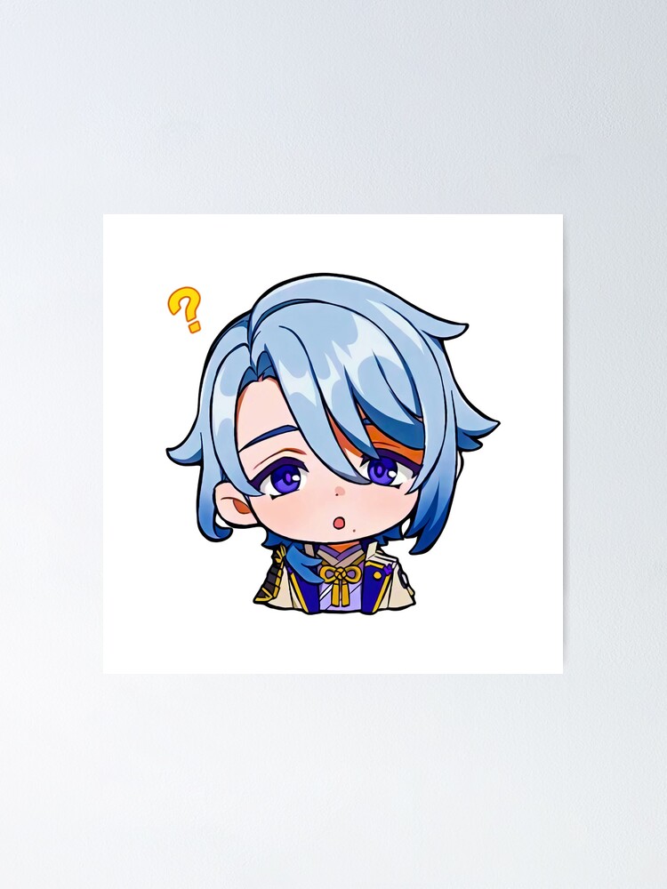 "Cute Chibi Kamisato Ayato - Genshin impact" Poster for Sale by ...