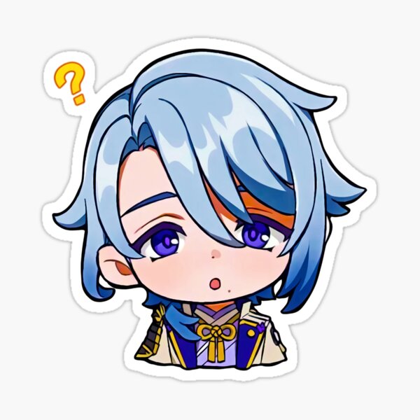 "Cute Chibi Kamisato Ayato - Genshin impact" Sticker for Sale by ...