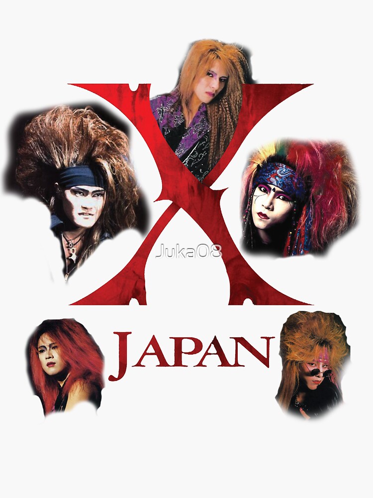 "X Japan Classic 1988 (Including Taiji)" Sticker by Juka08 | Redbubble