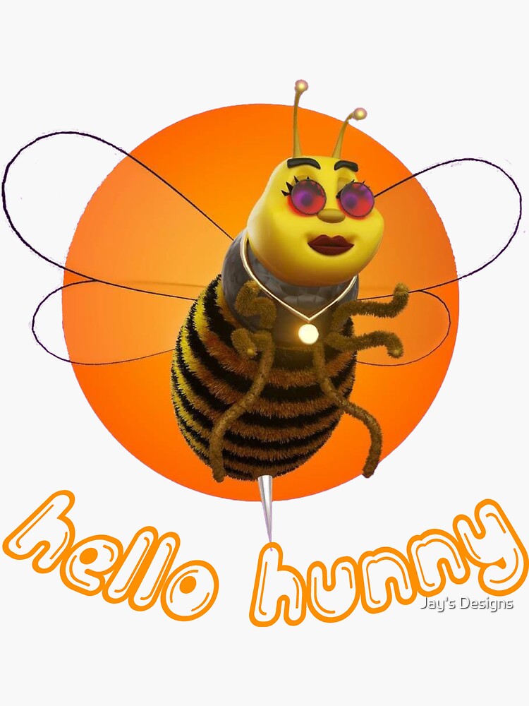 "hello hunny" Sticker by Samuditha98 | Redbubble