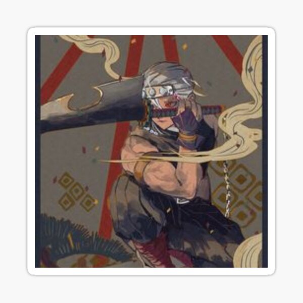 "Uzui Tengen" Sticker by AestheticASF | Redbubble