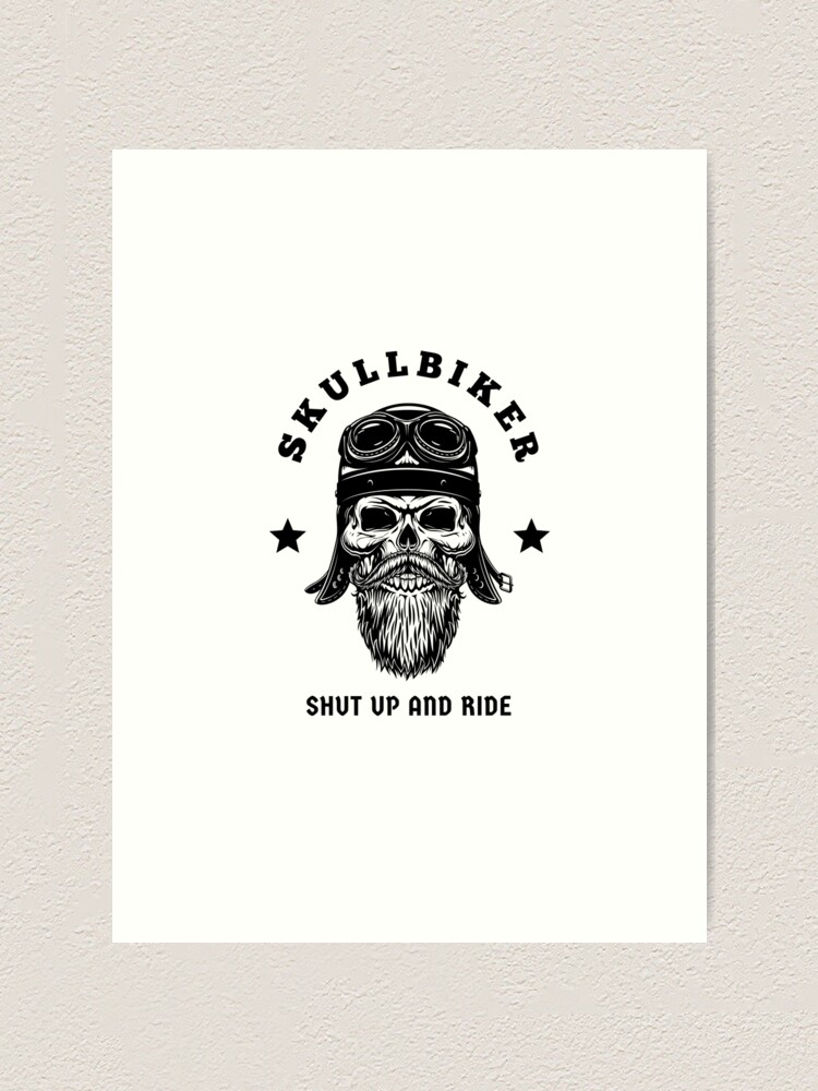 "skull in a helmet | skull with beard| bikerlifestyle | biker life ...
