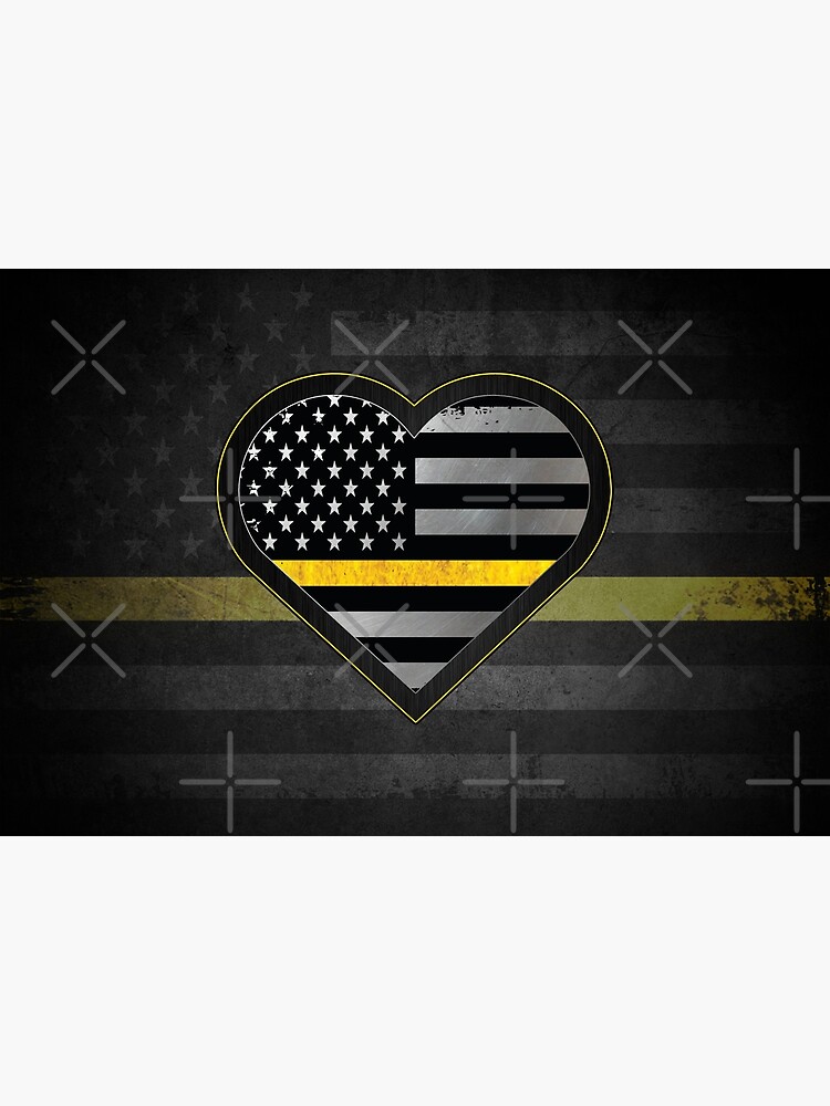"Metal 911 Dispatch Thin Yellow Line Support" Poster by artistwill ...