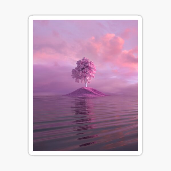 "DESIGN SUNSET - SUNSET - VELVET SUNSET SKY - SEA TREE - PINK SKY ...