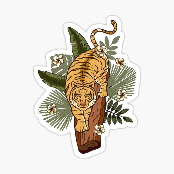 "Stalking Jungle Tiger - 2022 Year of the Tiger" Sticker for Sale by ...