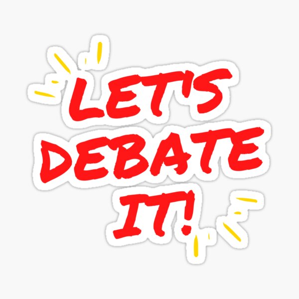 "Fun Debate Logo" Sticker for Sale by ArianaAbigail | Redbubble