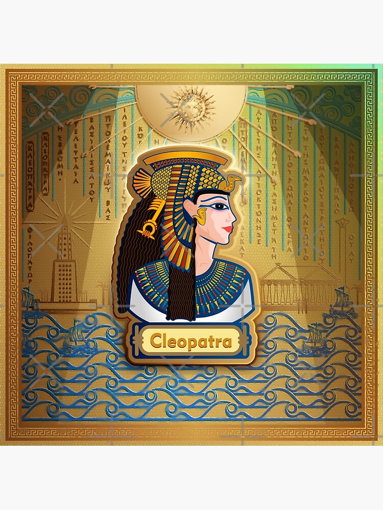 "Cleopatra - Queen of the Ptolemaic Kingdom of Egypt - bg2" Poster for ...