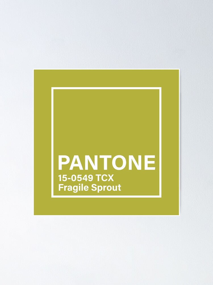 "PANTONE 15-0549 TCX Fragile Sprout" Poster for Sale by princessmi-com ...