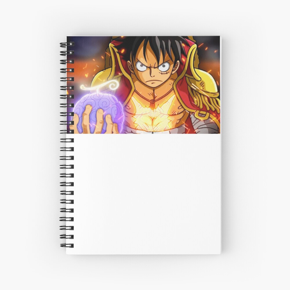 "joyboy luffy | one-piece | Sun God Joy Boy" Spiral Notebook for Sale ...