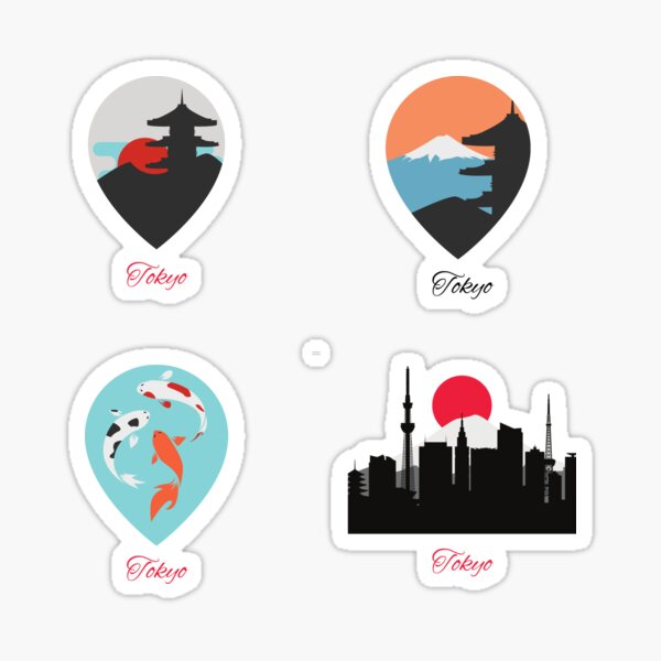 "Tokyo Sticker pack" Sticker by Forever-Sun | Redbubble