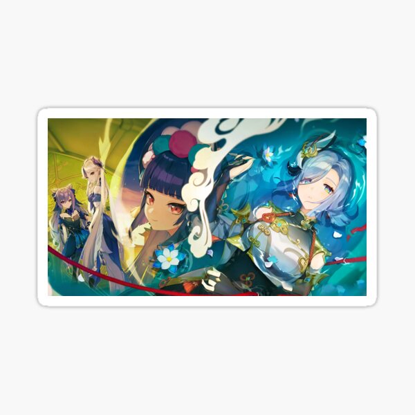 "Yun Jin & Shenhe - Genshin Impact" Sticker for Sale by Aka-Hanako ...