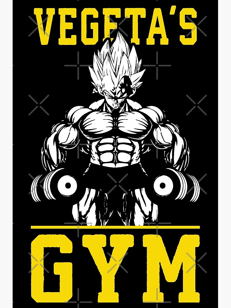 "Vegeta's Gym - Anime Workout Motivational" Poster for Sale by ...