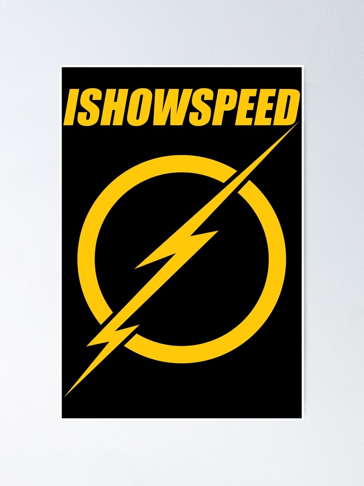 "Ishowspeed Merch Is How Speed Logo" Poster for Sale by HindoShop ...