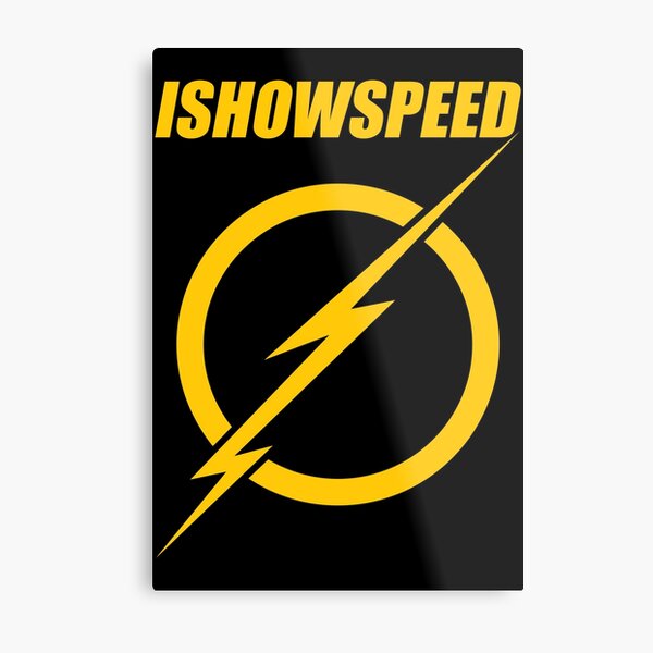 "Ishowspeed Merch Is How Speed Logo" Metal Print for Sale by HindoShop ...