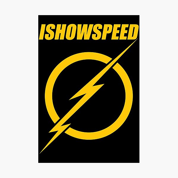 "Ishowspeed Merch Is How Speed Logo" Photographic Print for Sale by ...