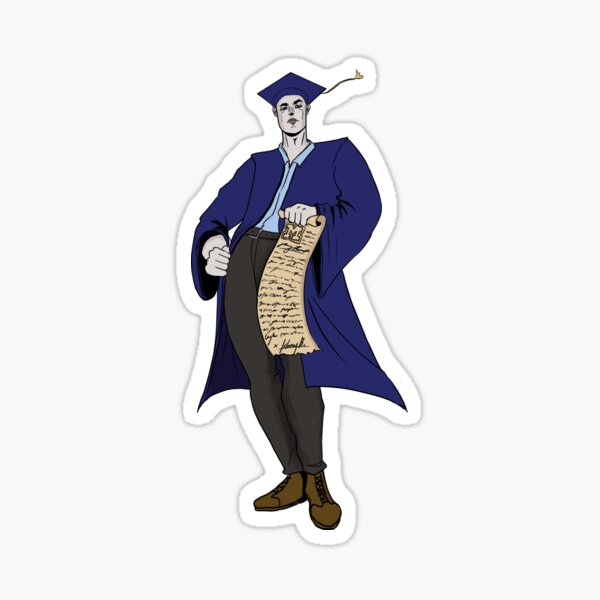 "Anime Johnny Barrister " Sticker by Polarnose360 | Redbubble