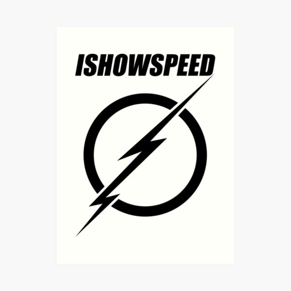 "Ishowspeed Merch Is How Speed Logo" Art Print for Sale by HindoShop ...