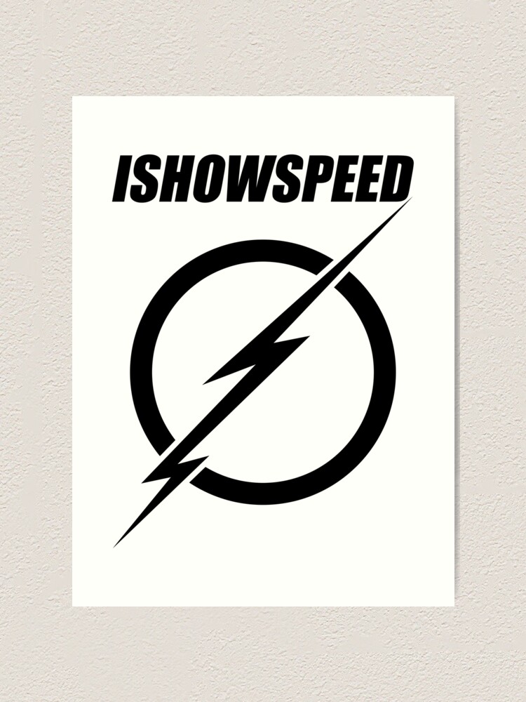 "Ishowspeed Merch Is How Speed Logo" Art Print for Sale by HindoShop ...
