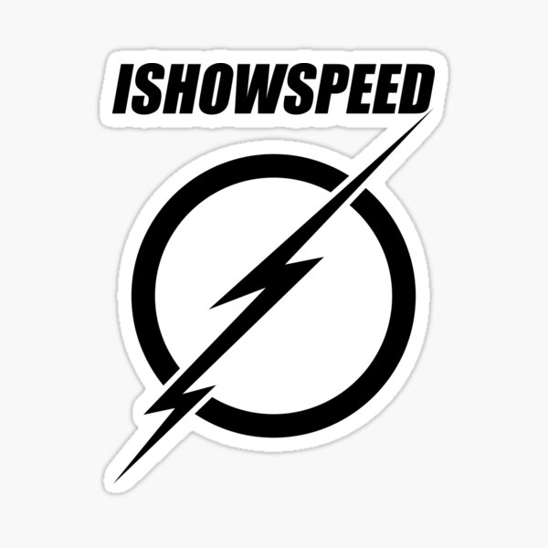 "Ishowspeed Merch Is How Speed Logo" Sticker for Sale by HindoShop ...