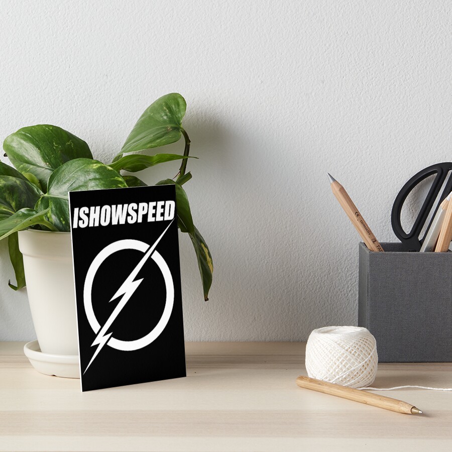 "Ishowspeed Merch Is How Speed Logo" Art Board Print for Sale by ...
