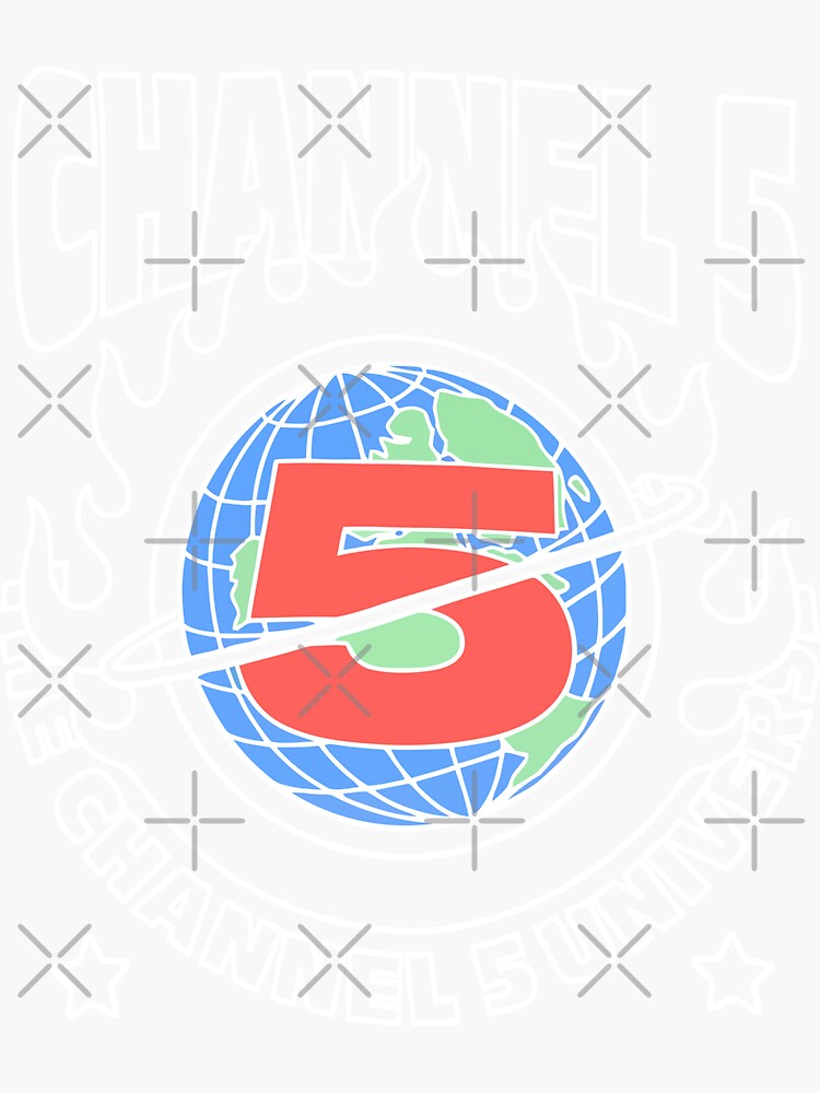 "Channel 5 Merch The Channel Five Universe" Sticker by HindoShop ...
