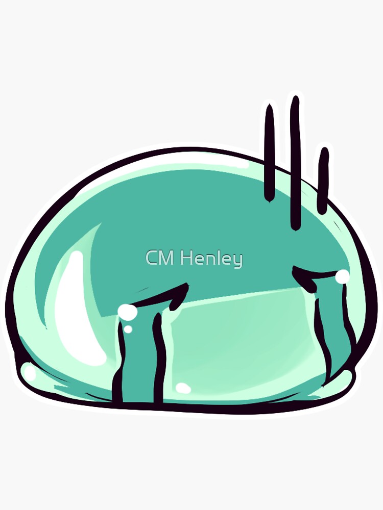 "Sad Slime" Sticker for Sale by CosmicGarbage | Redbubble