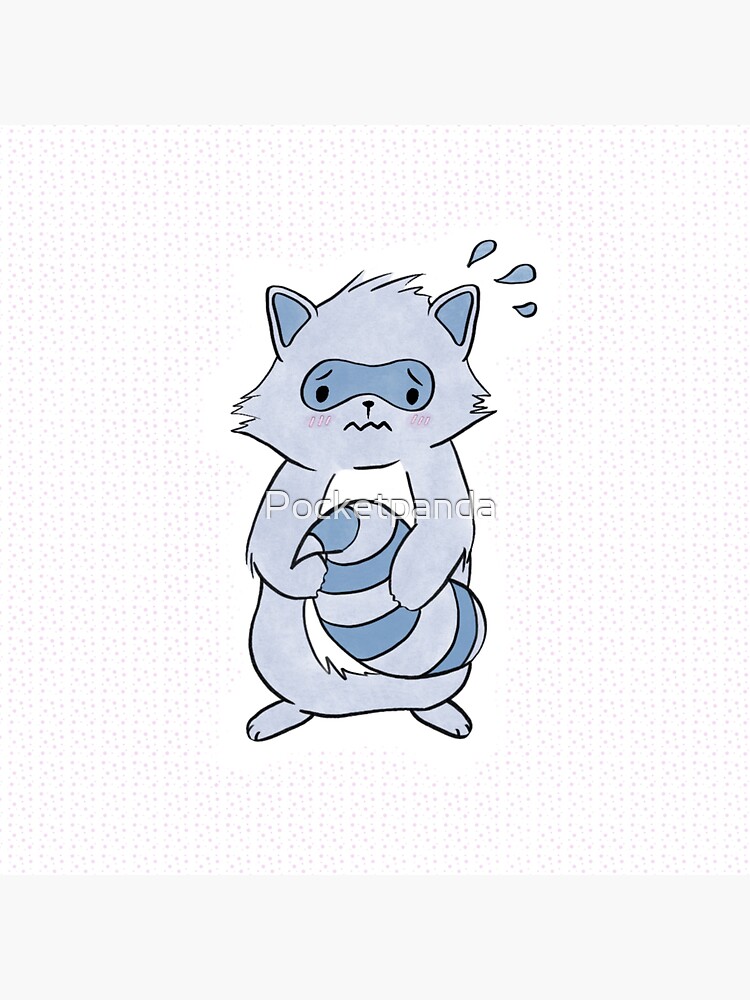 "Worried Raccoon" Sticker for Sale by Pocketpanda | Redbubble