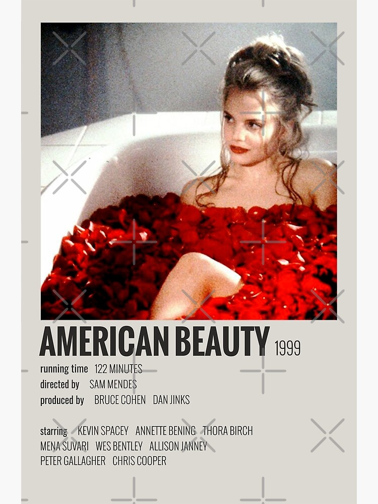 "American Beauty (1999)" Poster for Sale by MoviePolaroid | Redbubble