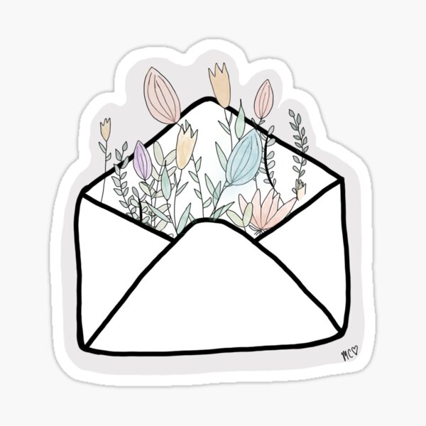 "Envelope of Flowers" Sticker by Mcreasy02 | Redbubble
