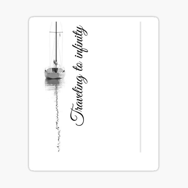 "Traveling to infinity SAFI" Sticker by creativitysafia | Redbubble