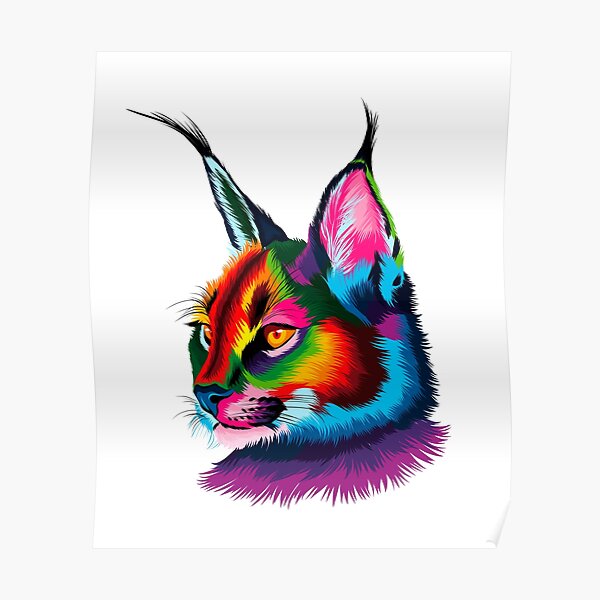 "Linx Lince Wildlife Mountain Art" Poster for Sale by MountainTrends ...