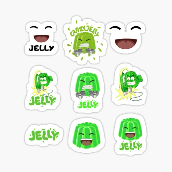 "jelly youtube" Sticker by rayan-roni | Redbubble