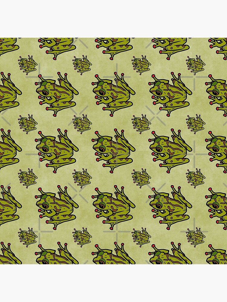 "Red Eyed Tree Frog Pattern" Poster for Sale by EdmondsLove | Redbubble