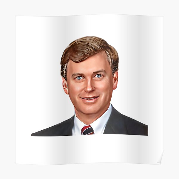 "Vice President Dan Quayle Illustration Sticker | Dan Quayle ...