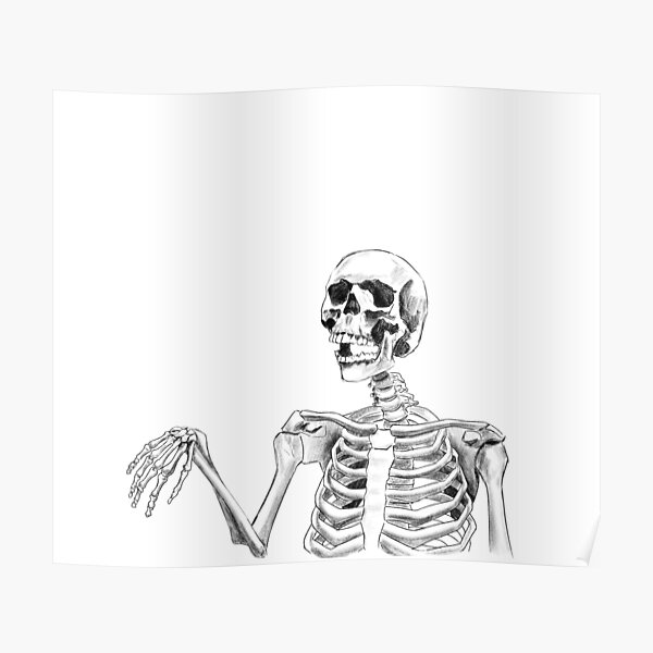 "Laughing Skeleton" Poster for Sale by sinihour | Redbubble