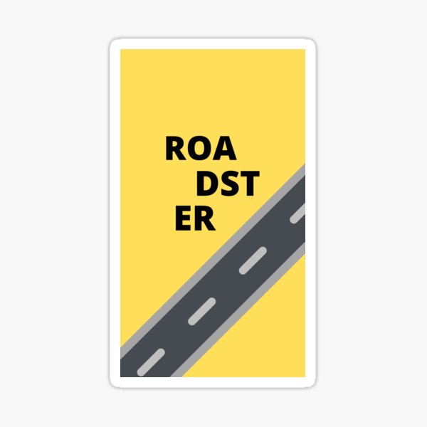"Roadster" Sticker by Suraj3214 | Redbubble