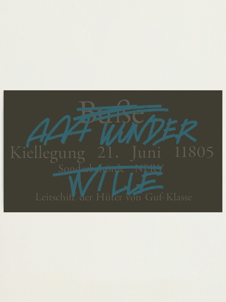 Lámina fotográfica con la obra «Rebuild Evangelion AAA Wunder WILLE ...