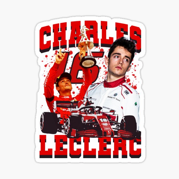 "Charles Leclerc" Sticker by Gavynart | Redbubble