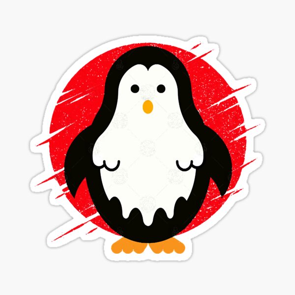 "PENGUIN GHOST " Sticker by SeanTravis6266 | Redbubble