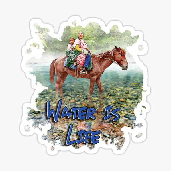 "Water is Life" Sticker for Sale by awohali | Redbubble