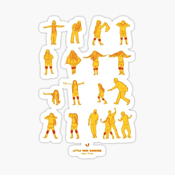 "Little miss sunshine pattern" Sticker for Sale by yaritazen | Redbubble